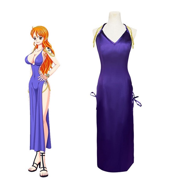 Dresses | Nami Purple Cosplay Dress Zou Island Size Large One Piece ...